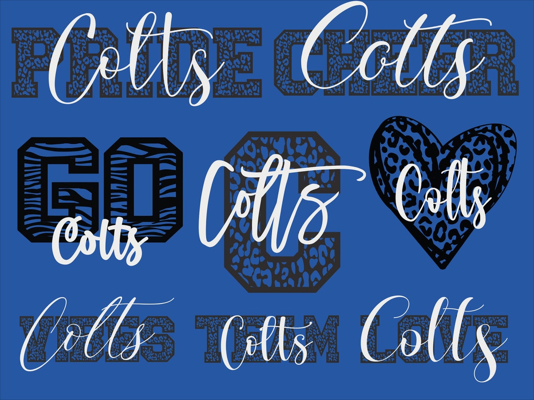Colts Mascot 8 Design Bundle, Colts Svg, Colts Leopard Svg, Sports Team ...