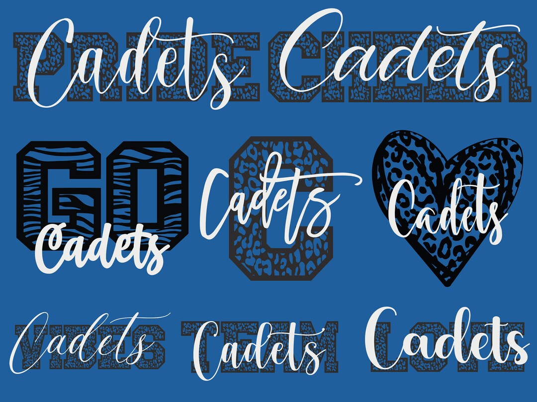 Cadets Mascot 8 Design Bundle, Cadets Svg, Cadets Leopard Svg, Sports ...