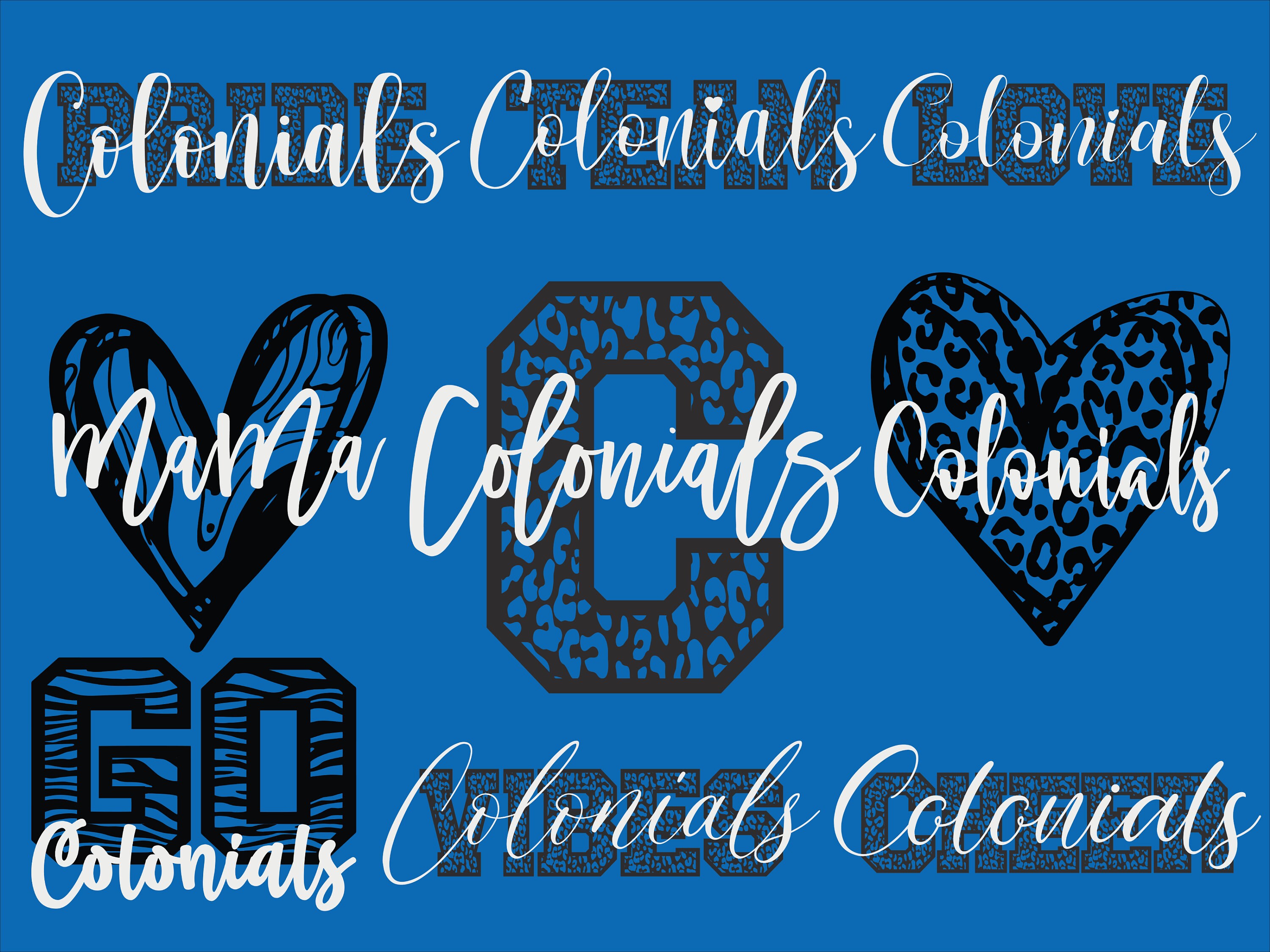 Colonials Mascot 9 Designs Bundle Colonials Svg Colonials - Etsy