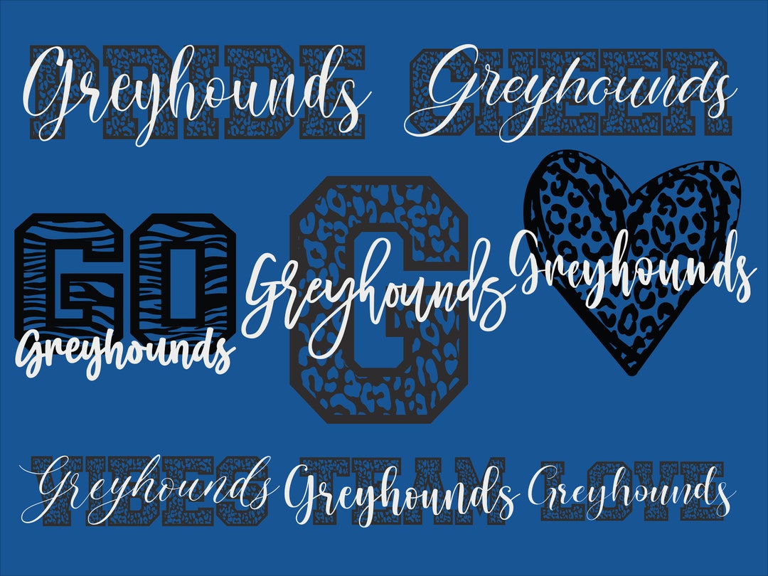 Greyhounds Mascot 8 Design Bundle, Greyhounds Svg, Greyhounds Leopard ...