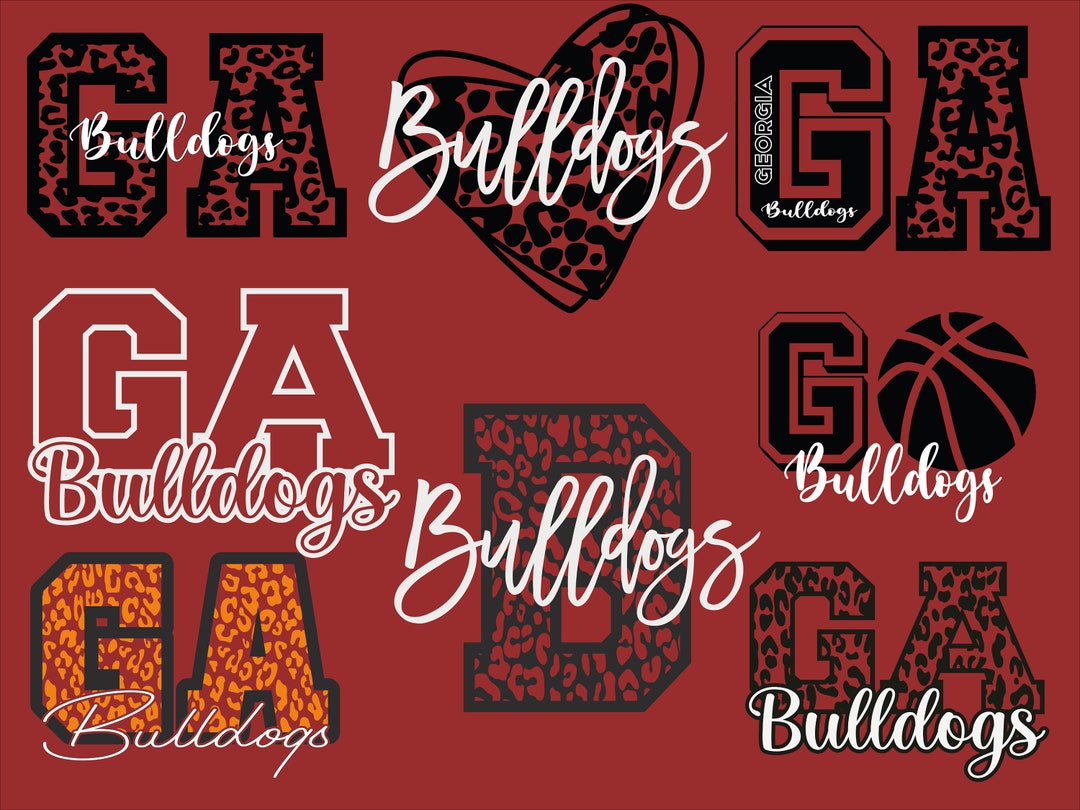 GA Bulldogs Mascot 8 Design Bundle, GA Bulldogs Svg, GA Bulldogs ...