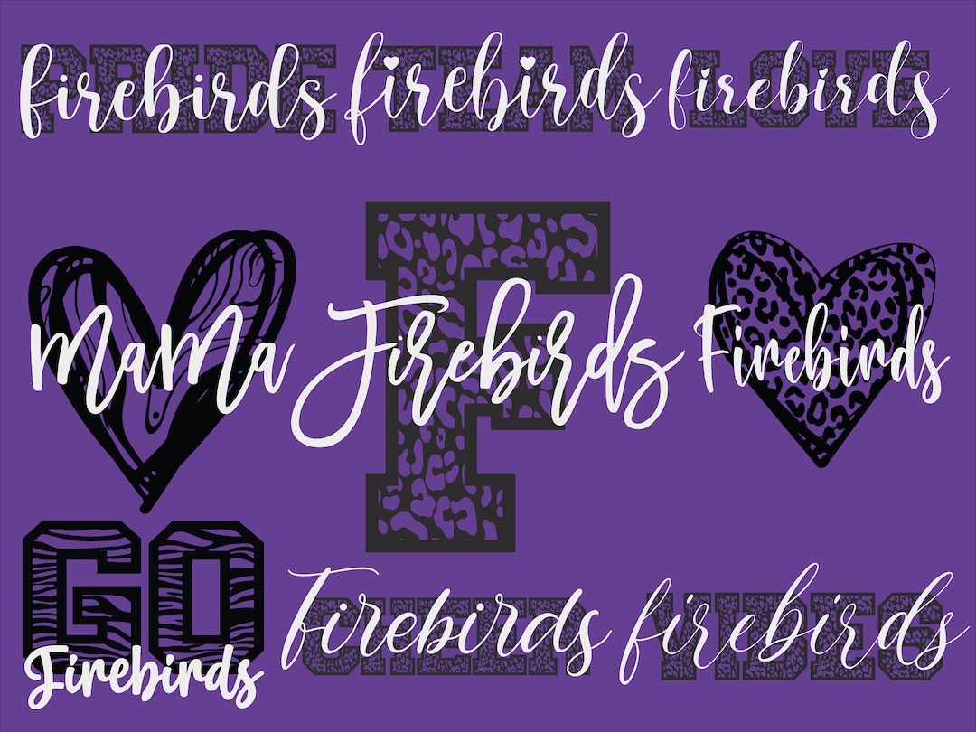 Firebirds Mascot 9 Designs Bundle, Firebirds Svg, Firebirds Leopard Svg ...