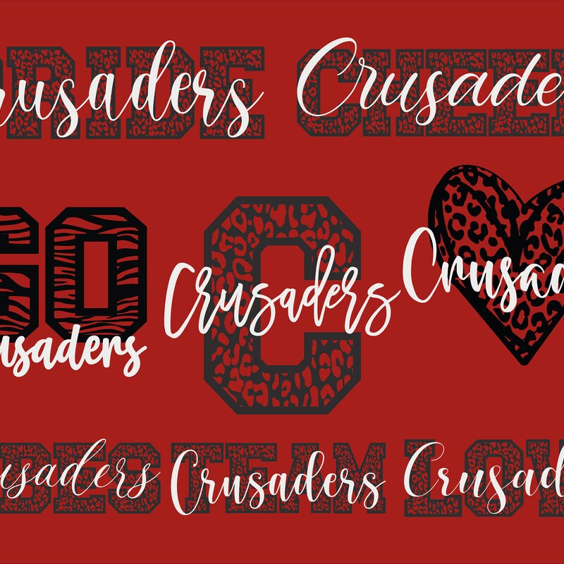 Crusaders Svg With Heart - Etsy