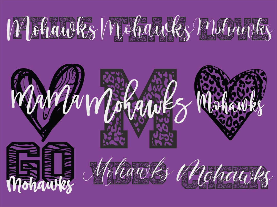Mohawks Mascot 9 Designs Bundle, Mohawks Svg, Mohawks Leopard Svg ...