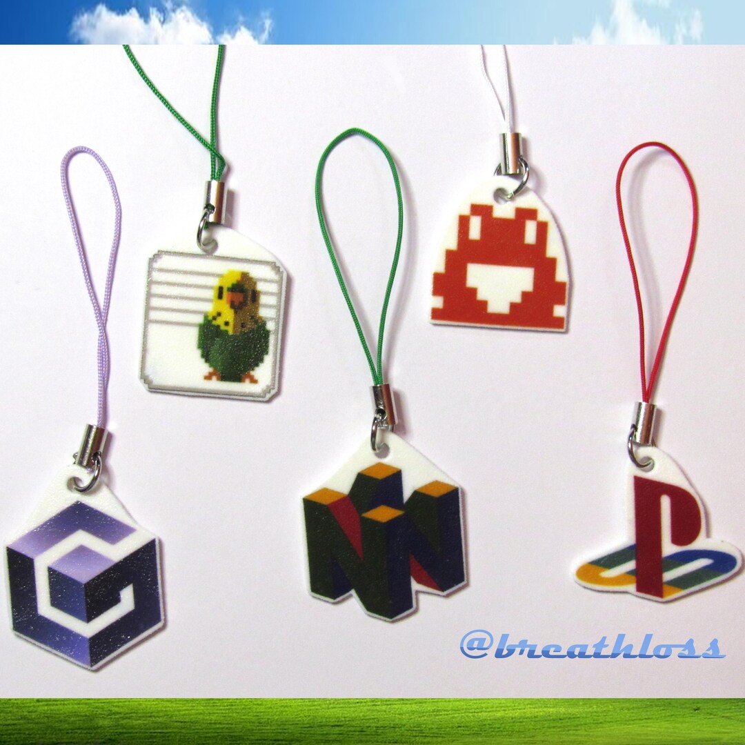 Handmade Video Game Console Phone Charms: Retro Nostalgia - Etsy