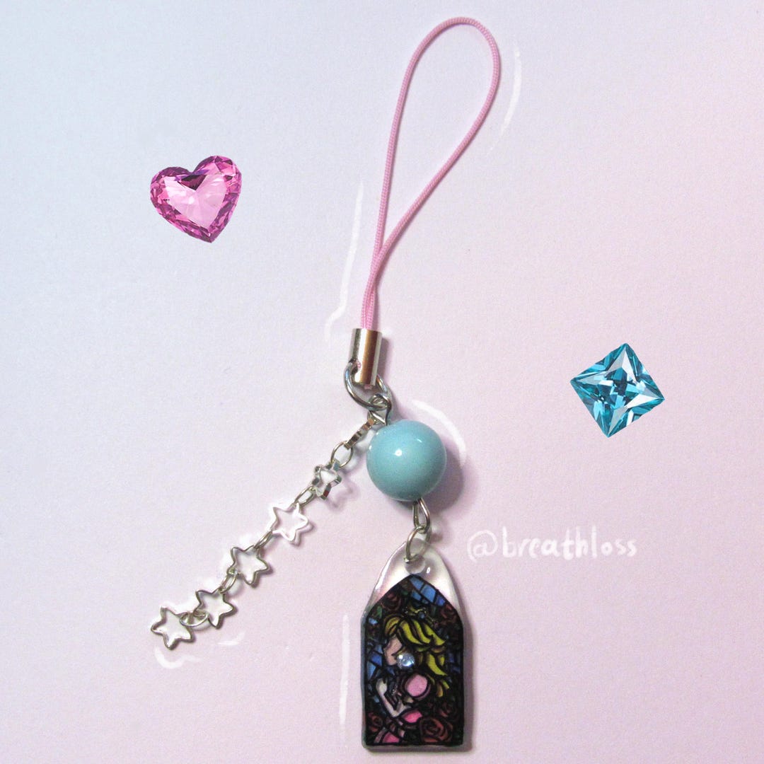 Princess Peach Phone Charm - Etsy
