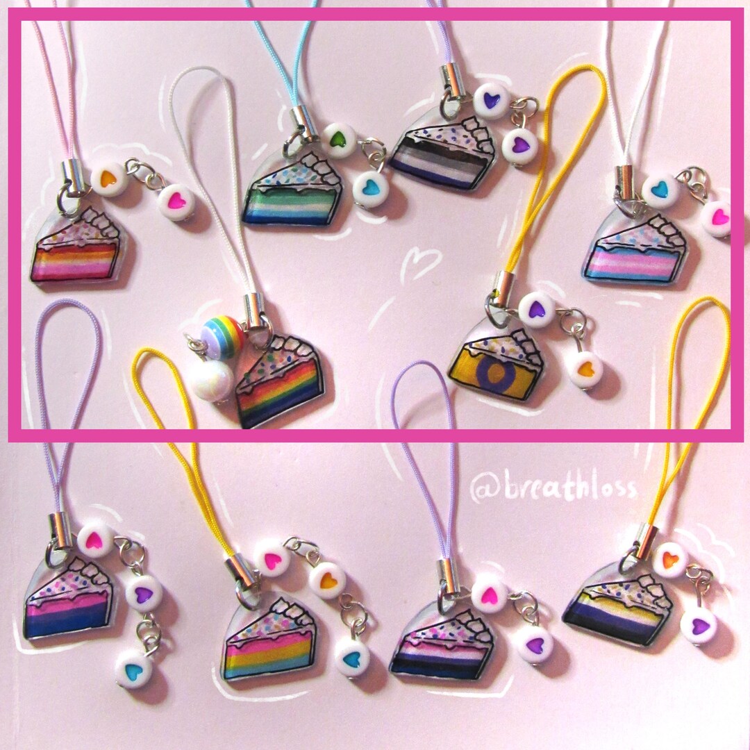 Pride Flags Phone Charm | SET 1 - Etsy