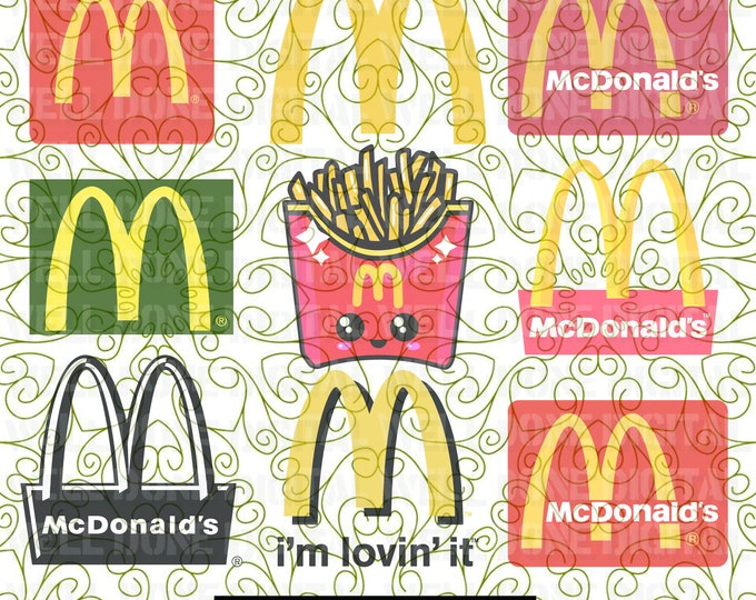 Mcdonald's Cupcake Toppers - Etsy Canada