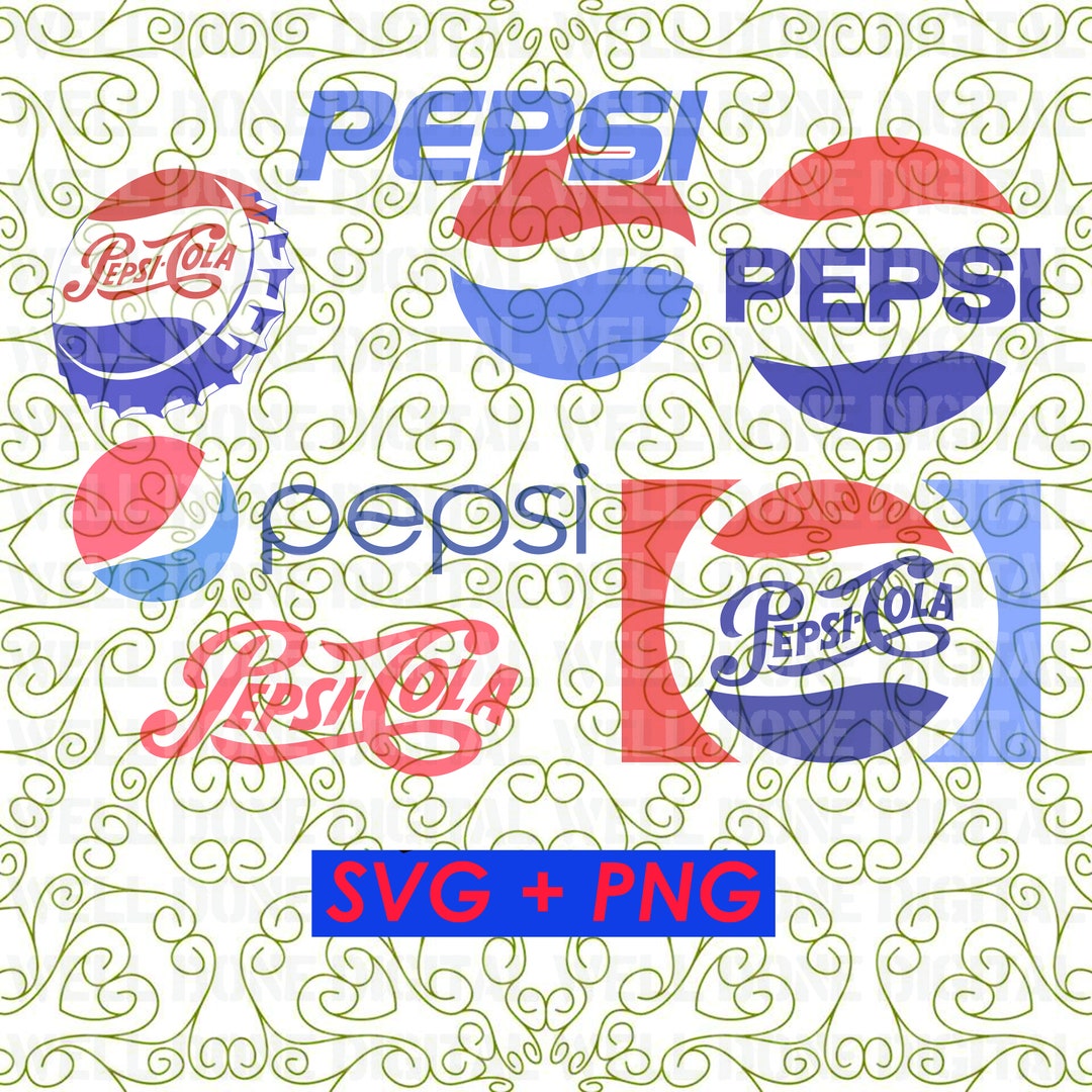 Pepsi Svg, Pepsi Png, Drink Svg, Drink Png, Sticker, Clipart, Cricut ...