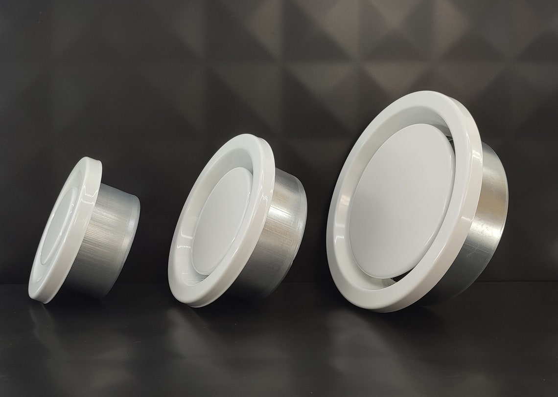 4'' 5'' 6'' 8'' HVAC Anemostat, Round Ventilation Cover, HVAC System ...