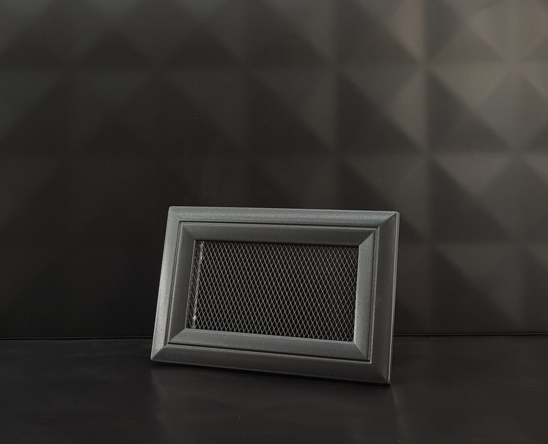 Hot Air Grille, Black Decorative Ventilation Grille, Metal Vent Cover ...