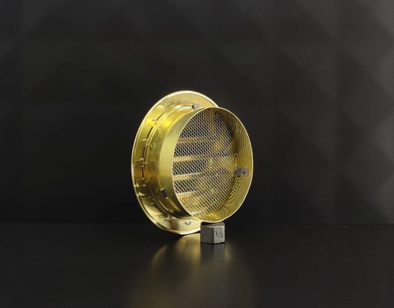 Gold Round Vent Cover, Brass Vent Cover, Custom Luxury Vent Cove, Brass ...