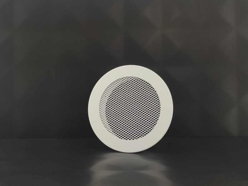 Fully Custom Round Vent Grilles, White Vent Grilles With Mesh, Metal ...
