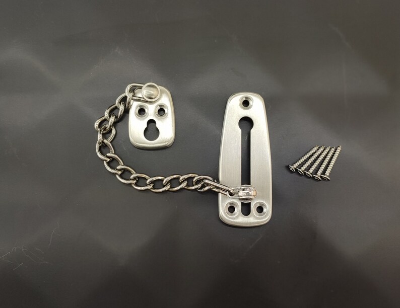 Stainless Steel Door Lock, Internal Door Lock With Chain, INOX Door ...