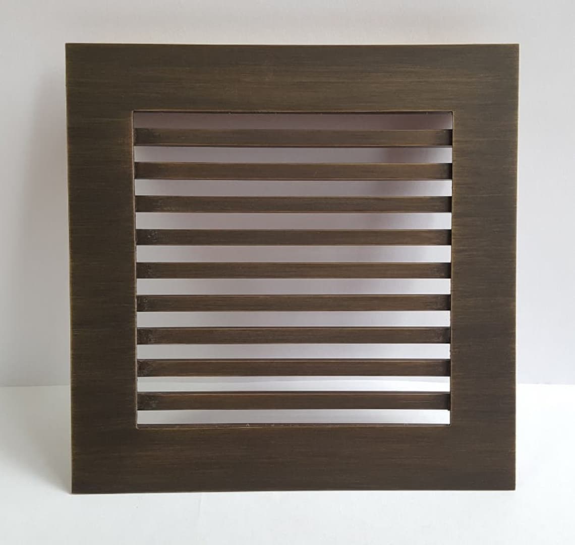 Retro BRASS Ventilation Grille, Loft Vent Grille, Custom Grille, Air ...