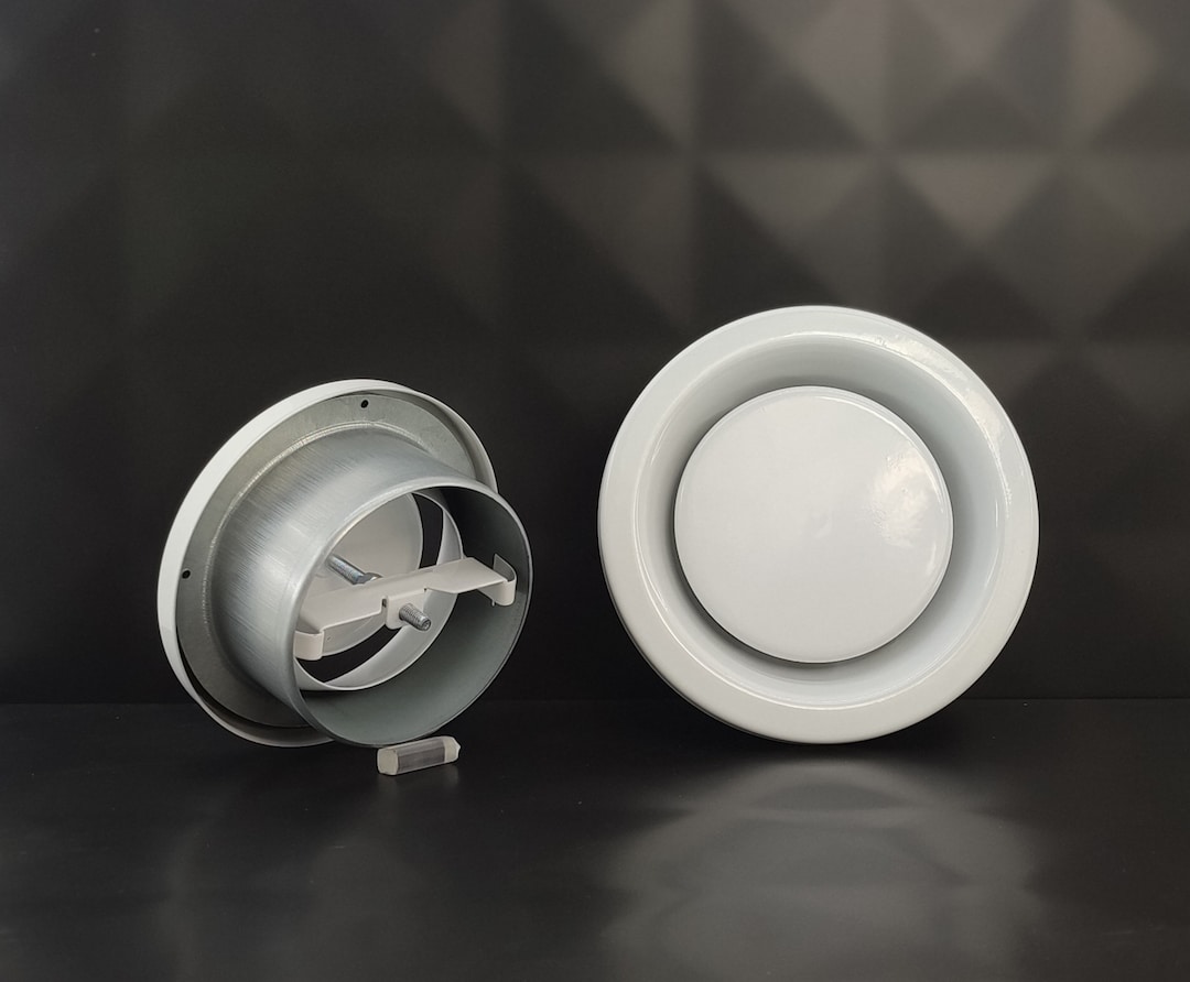 4'' 5'' 6'' 8'' HVAC Anemostat, Round Ventilation Cover, HVAC System ...