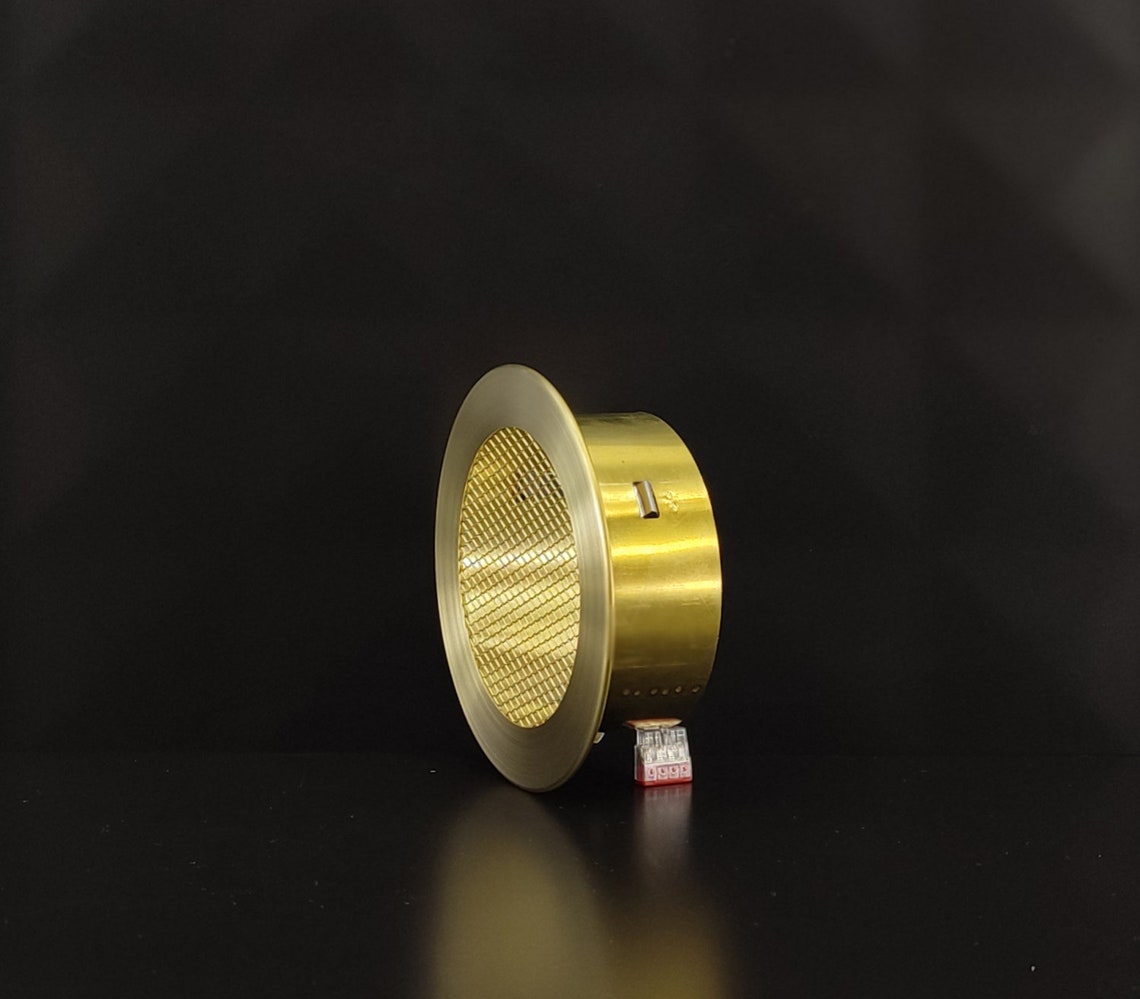 Gold Round Vent Grilles, Brass Grille With Mesh, Brass Air Vent Cover ...