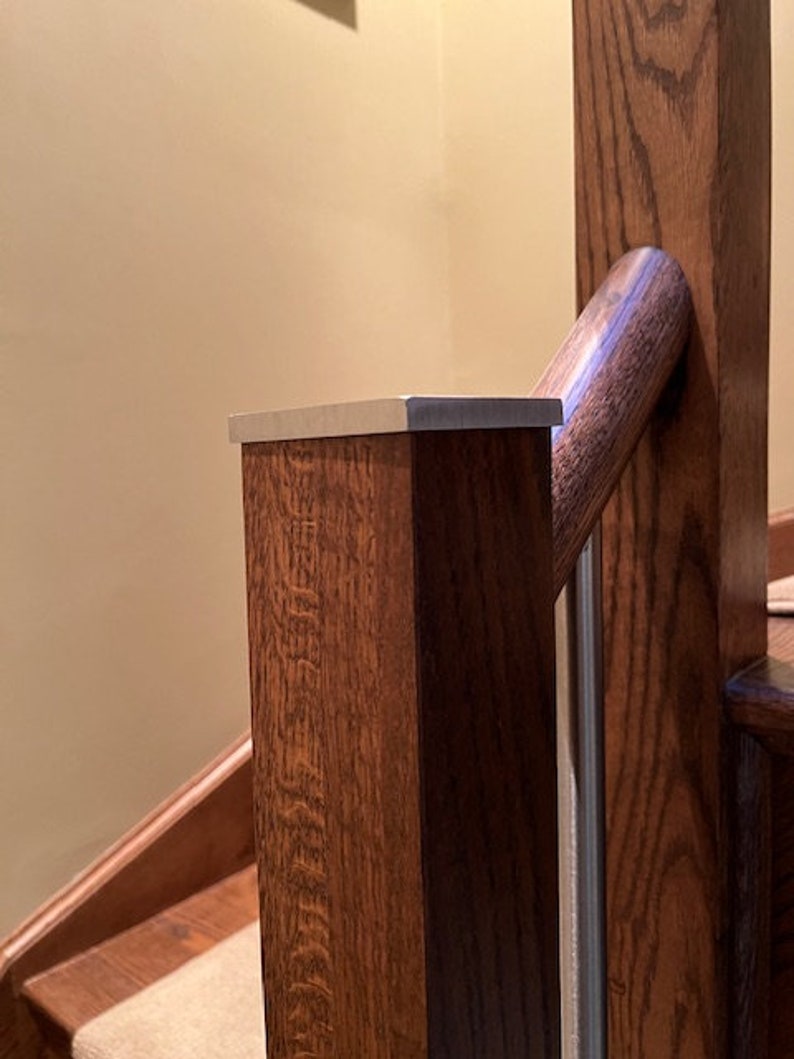 Solid Stainless Steel 4x4 Post Cap, Wood Stairs Post Cap, Metal Post ...