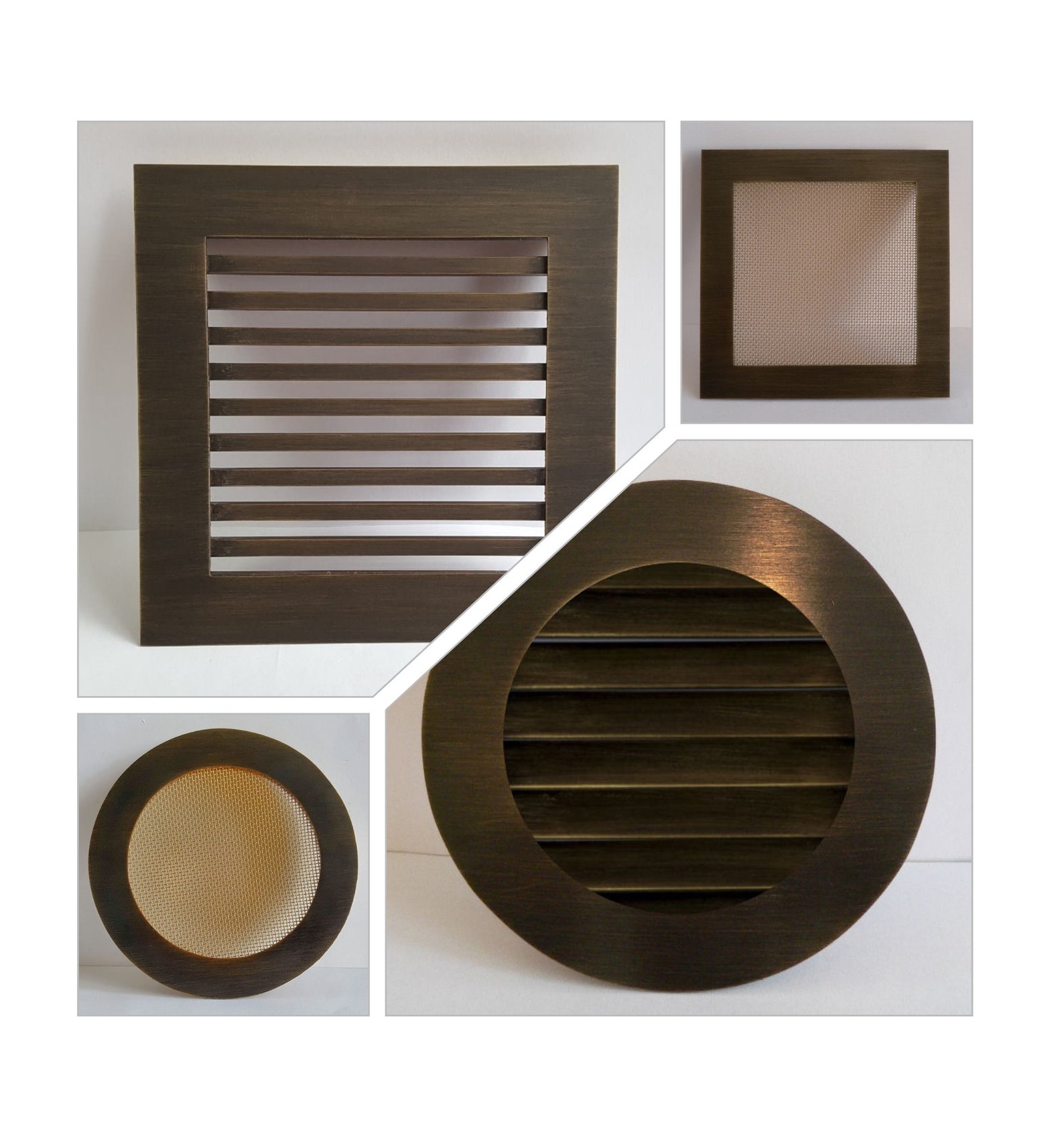 100% BRASS Round Ventilation Grille, Custom Grille, Air Intake ...
