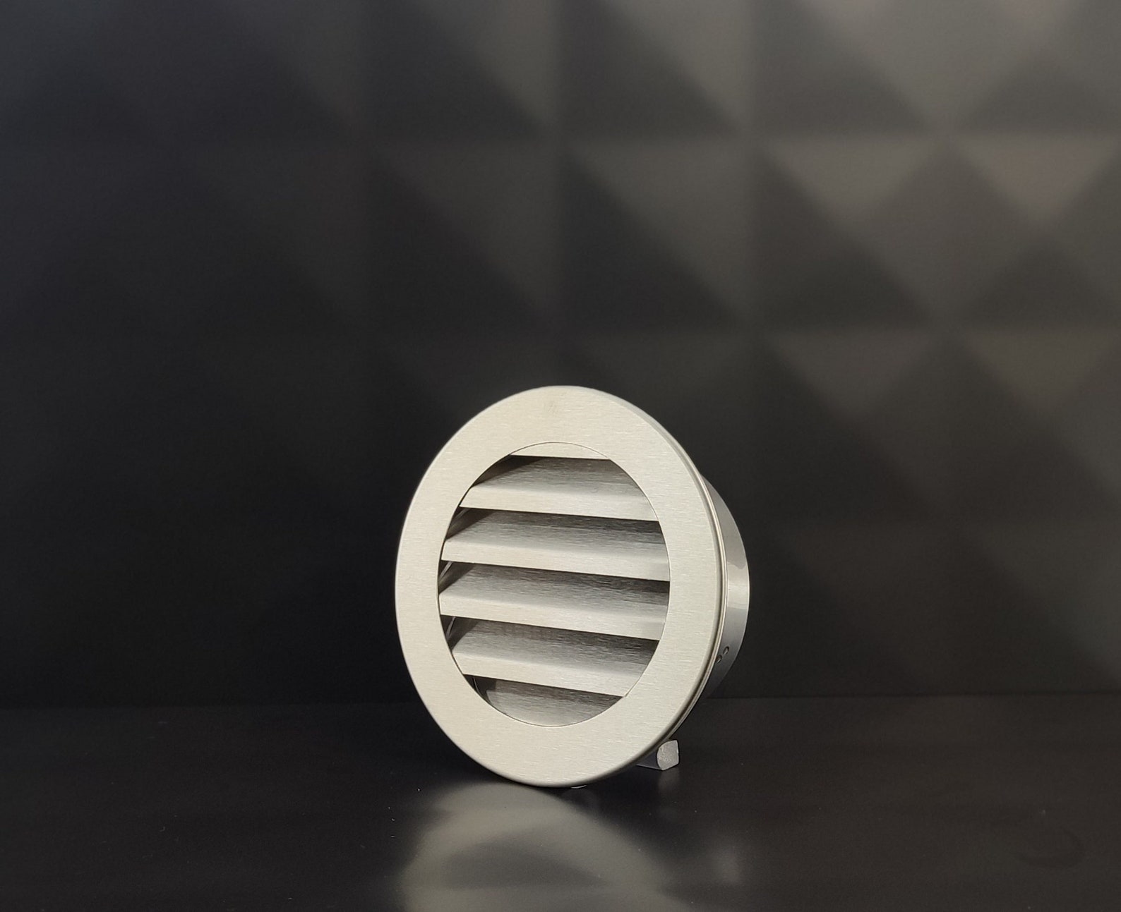 4" 5'' Duct Opening Solid Steel Round Grille, Powder Coated Grille ...