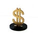 Personalized Wooden Dollar Sign - Self-standing Gold Desk Décor or Wall ...