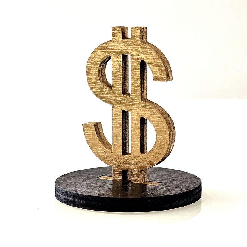 Wooden Dollar - Etsy UK