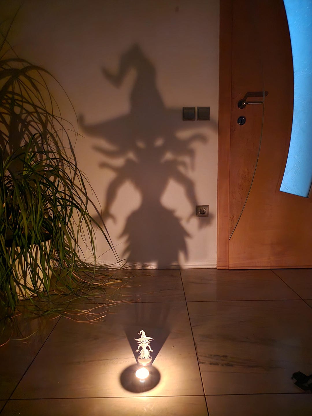Shadow Casting Witch Tealight Holder: Spooky Halloween Decor - Etsy
