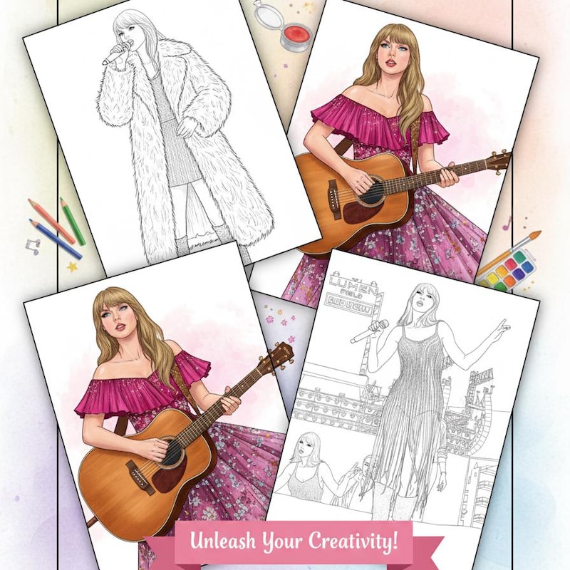 The Eras Tour Coloring - Etsy Australia