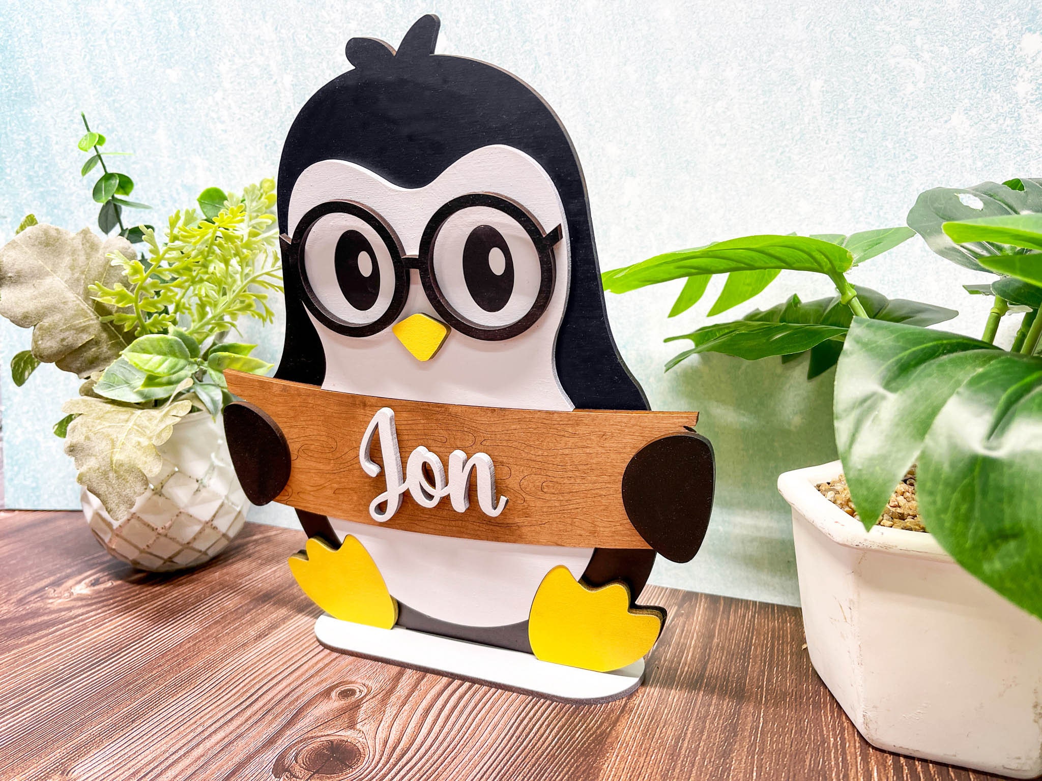 Personalized Cute Animal Name Sign Personalised Adorable Pretty Zoo ...