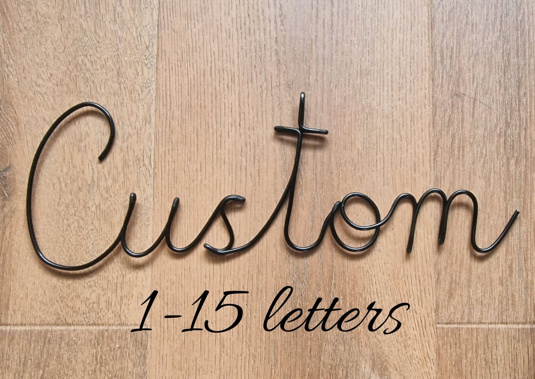 Custom Wire Personalised Words, Names, Phrases, Quotes, Lyrics, Metal ...