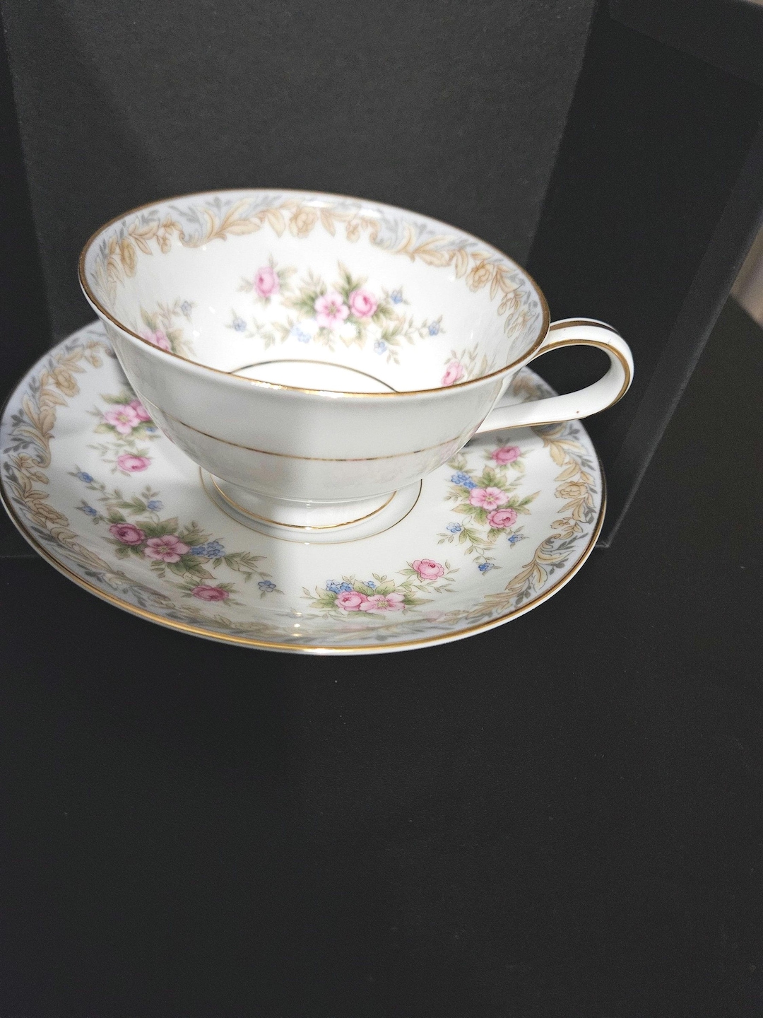 Vintage Noritake Tea Cup and Saucer Set in the Somerset Pattern. - Etsy