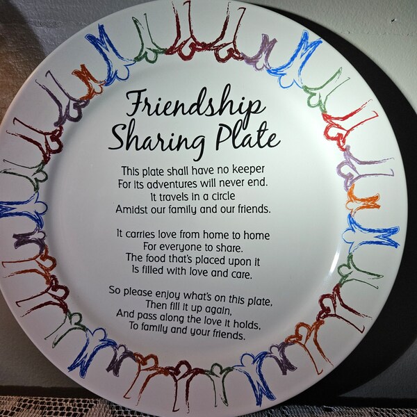 Friendship Plate - Etsy