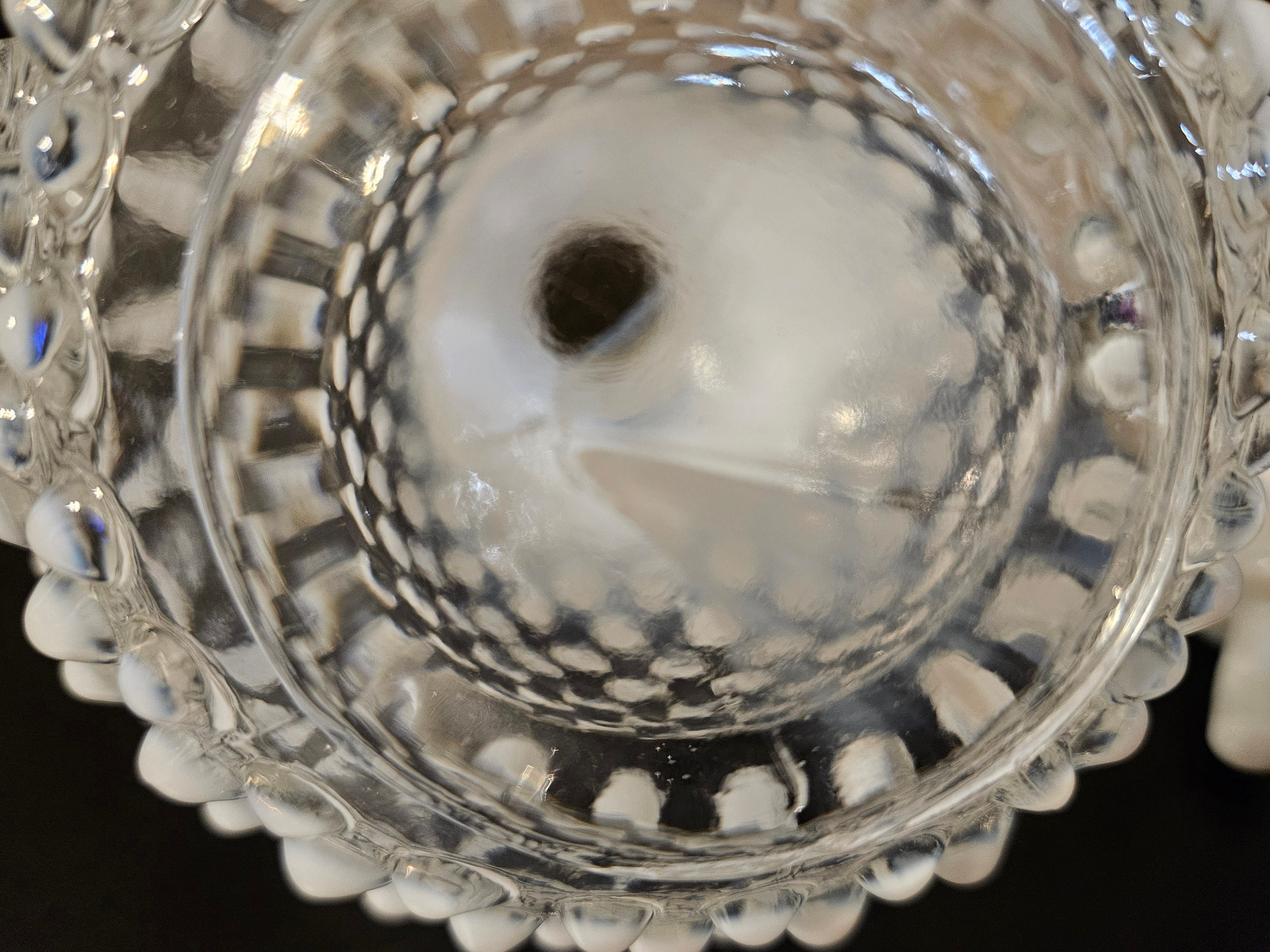 Vintage Fenton Moonstone Hobnail Perfume Bottle. - Etsy