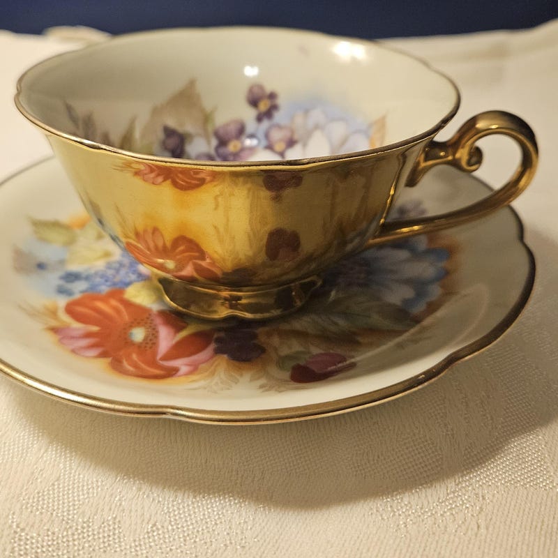 Vintage Aynsley Tea Cups - Etsy