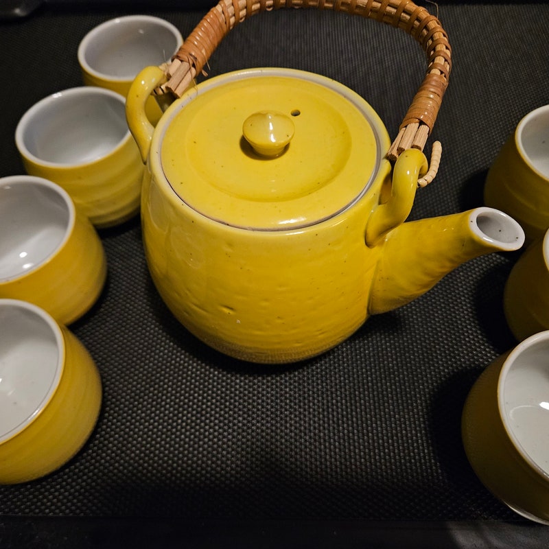 Yellow Tea Cup - Etsy