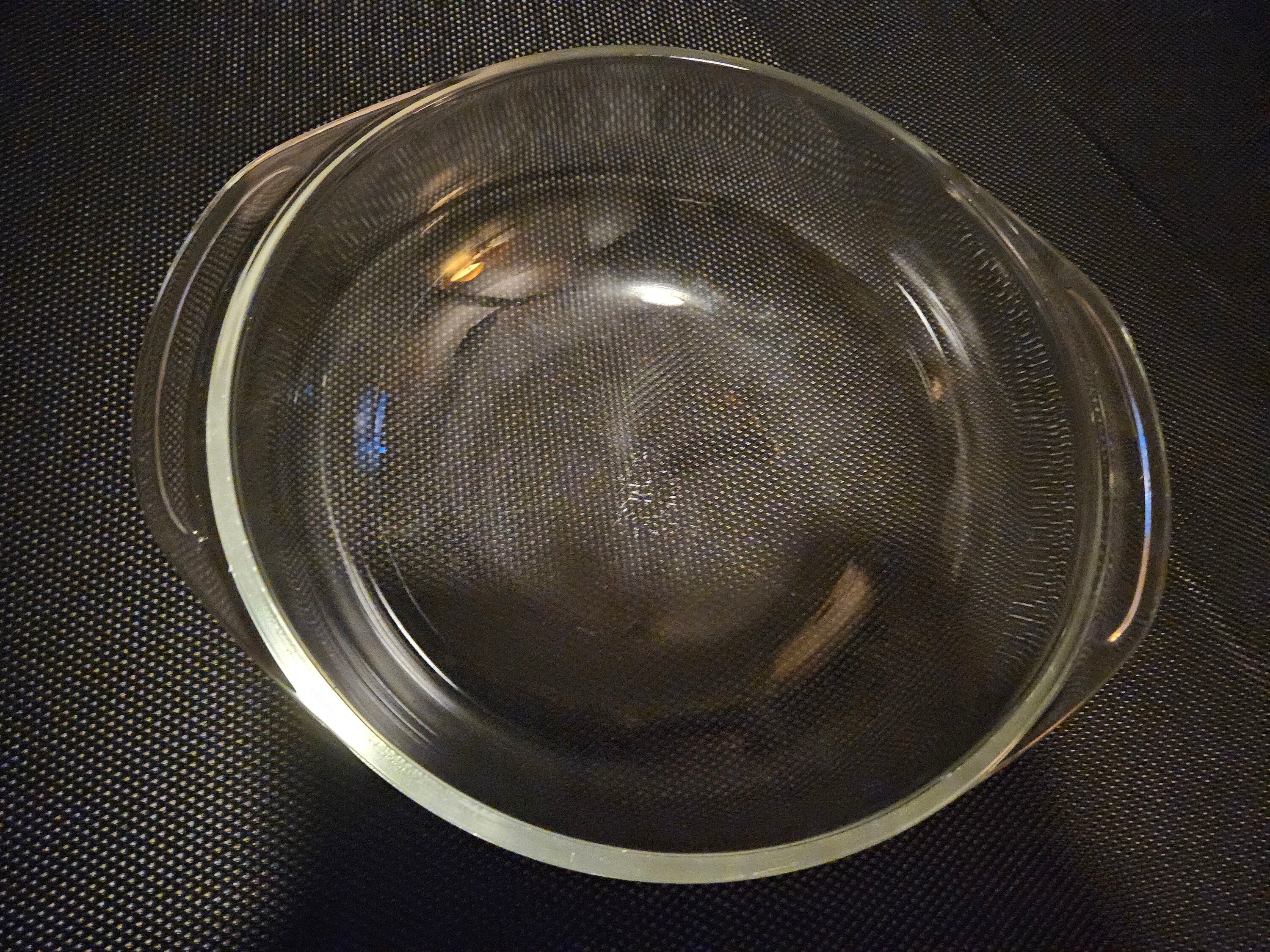Vintage Pyrex 2 Quart Clear Glass Round Casserole Dish With Handles on ...