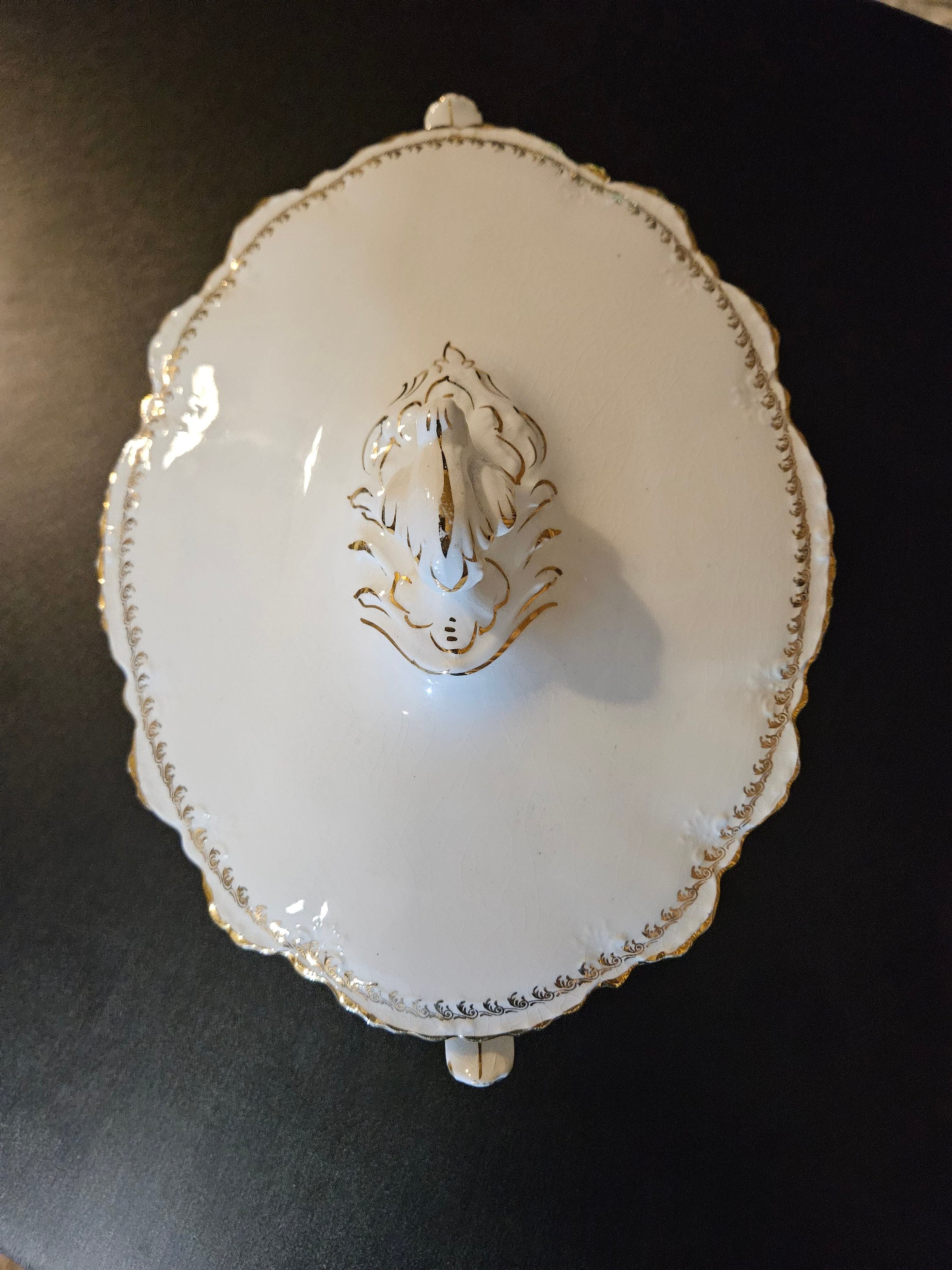 Vintage Homer Laughlin Covered Oval Serving Dish, Hudson Pattern. - Etsy