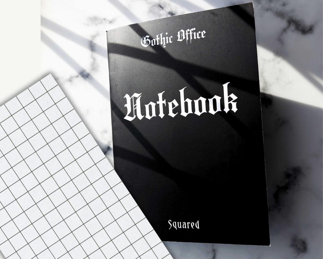 Gothic Squared Notebook, A5 60 Page 100gsm Paper Book - Etsy