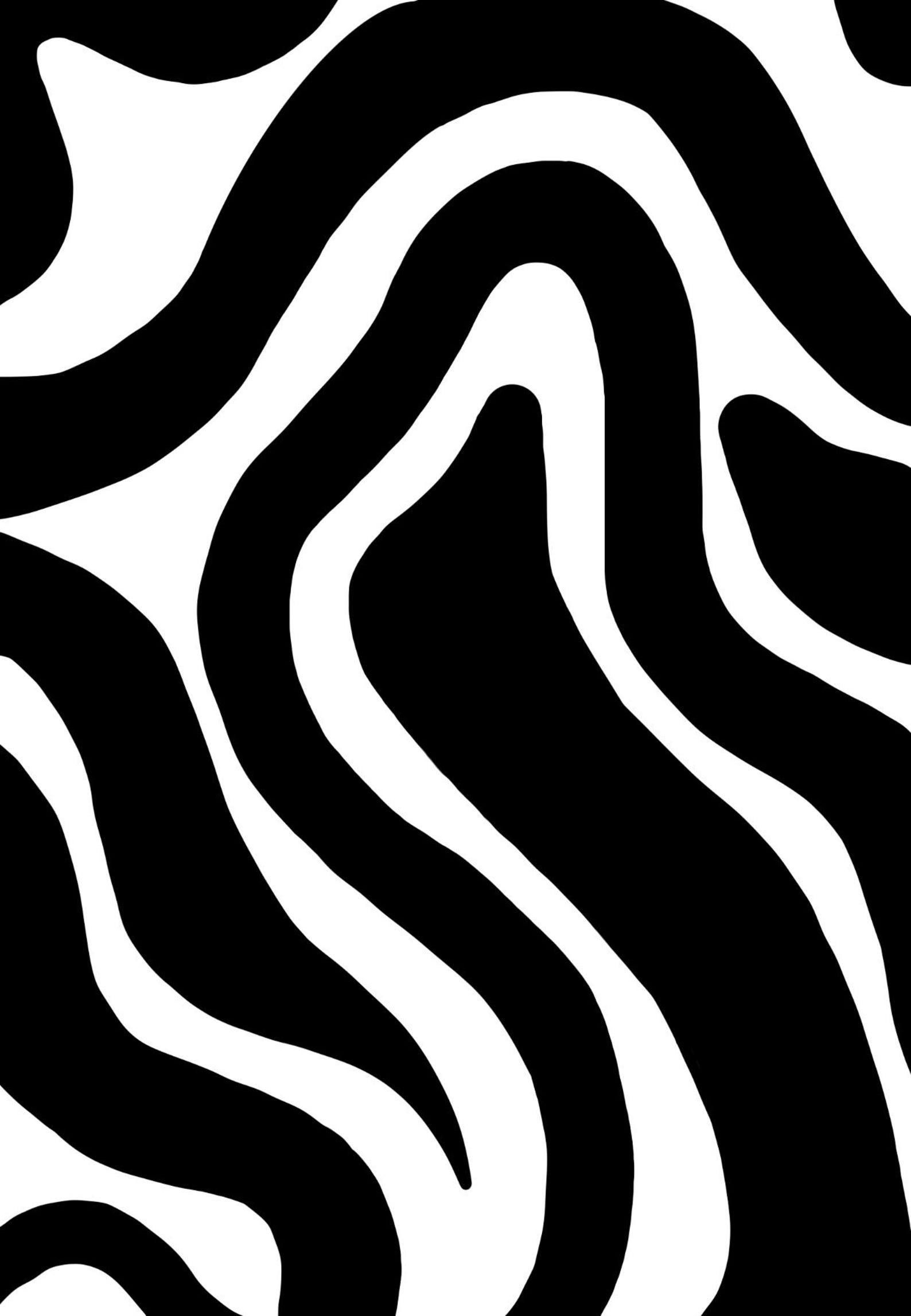 Black and White Pattern Art Print - Etsy