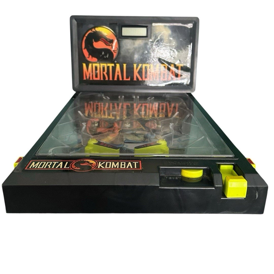 Vintage 1998 Mortal Kombat Tabletop Pinball Machine Game - Etsy