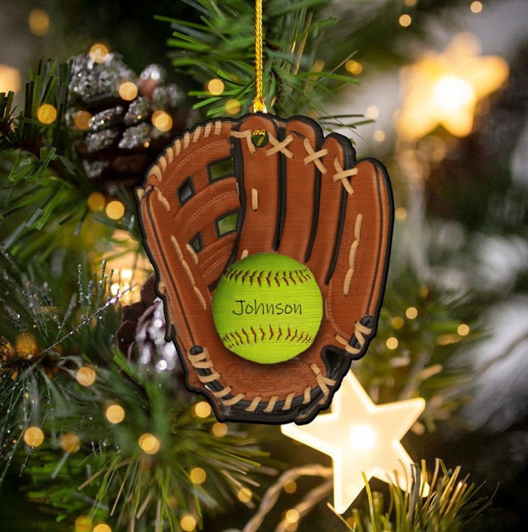 Personalized Softball Acrylic Ornament for Softball Players - Etsy
