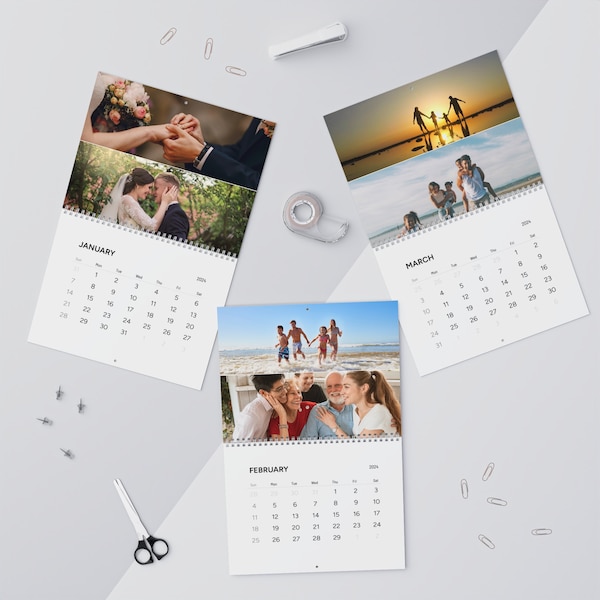 Custom Photo Calendar 2025 - Etsy