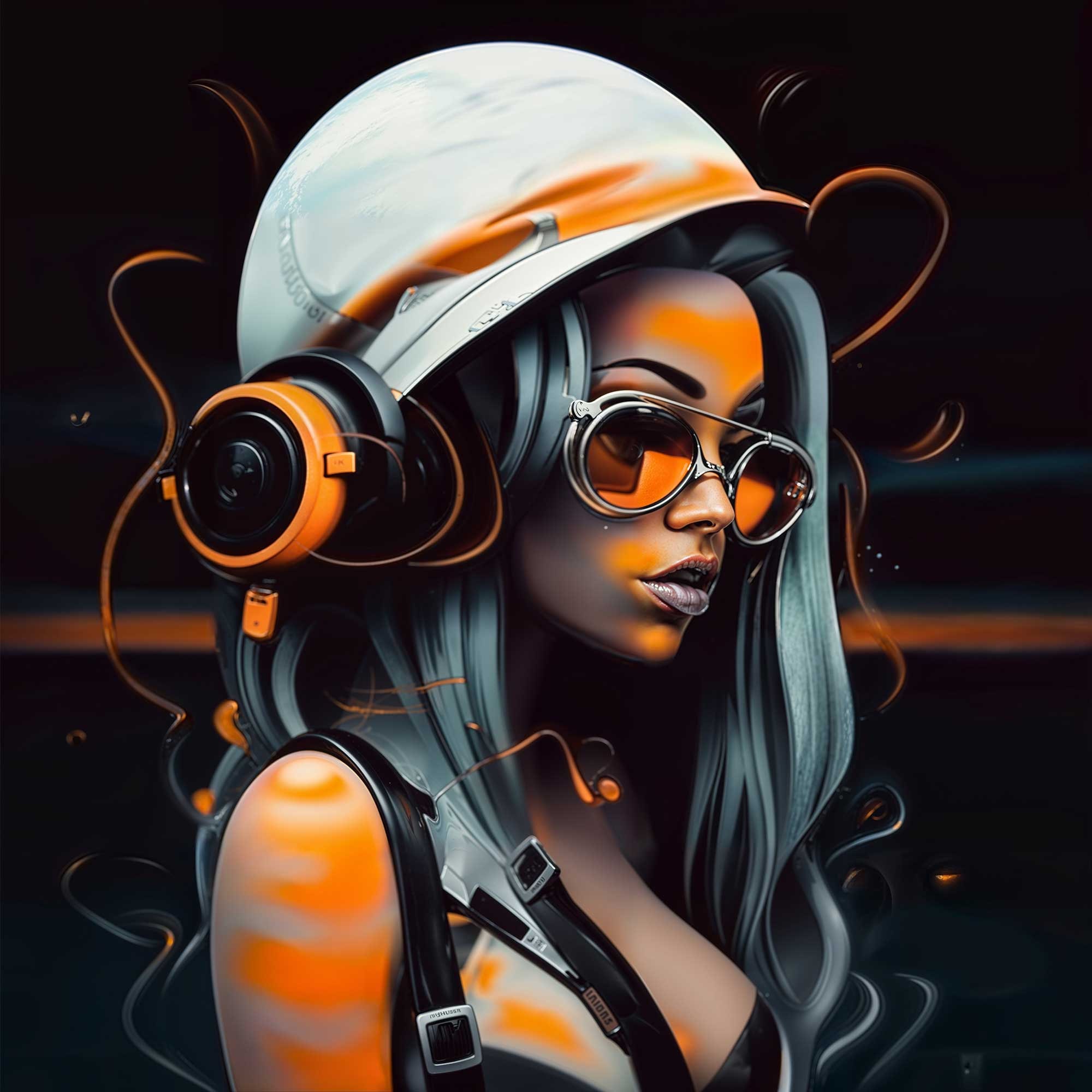 Black Cyberpunk - Afropunk - Digital Art - AI Art - Black Art ...