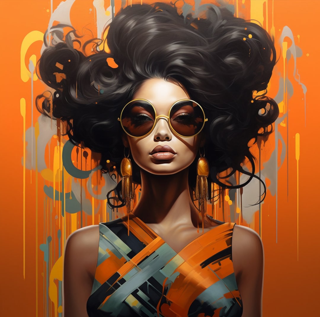 African American Art: Afrofuturism Ebony Woman. Music, Digital Arts ...