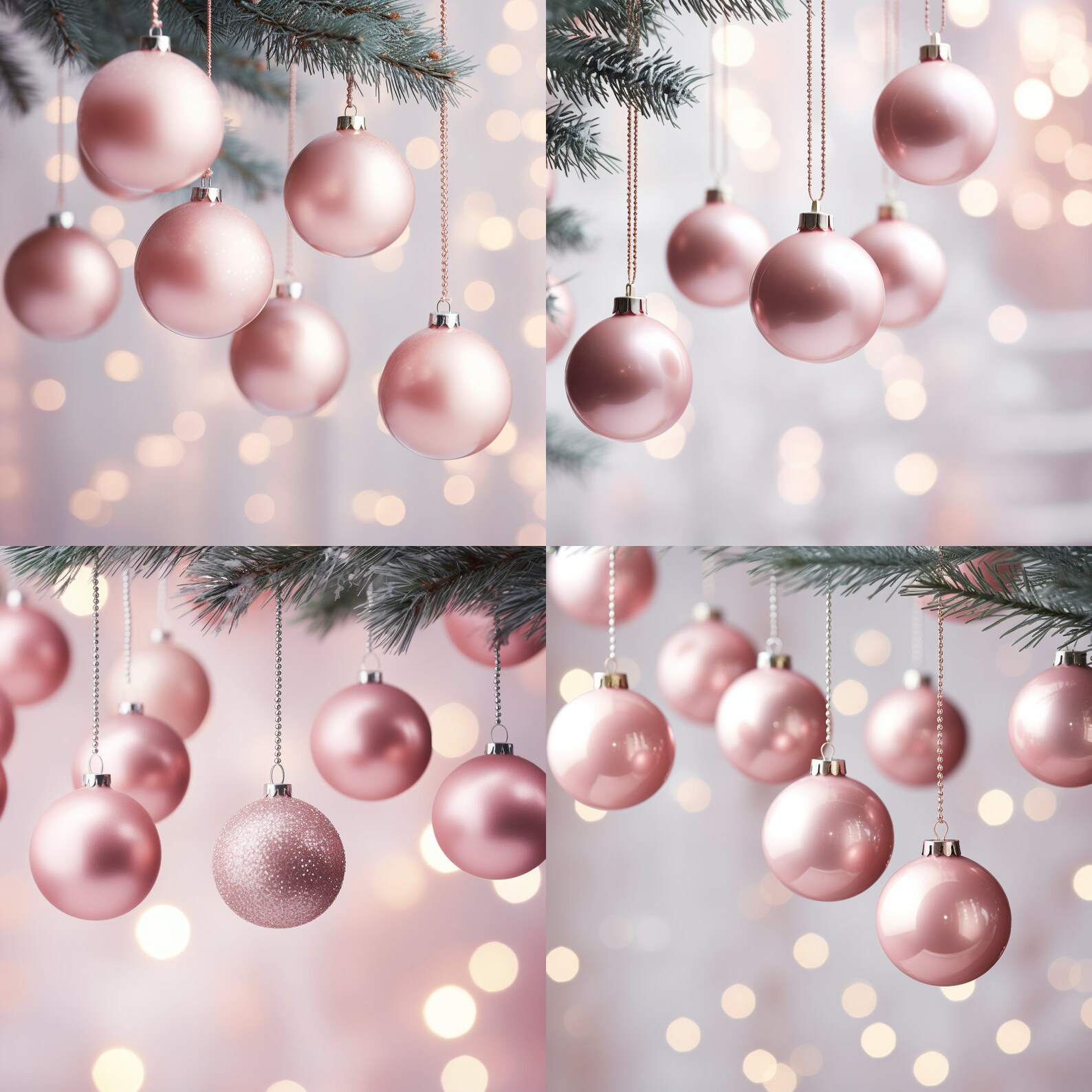 Christmas Pink Ball 16 Bundle HD Photo, Christmas Bundle, Xmas ...