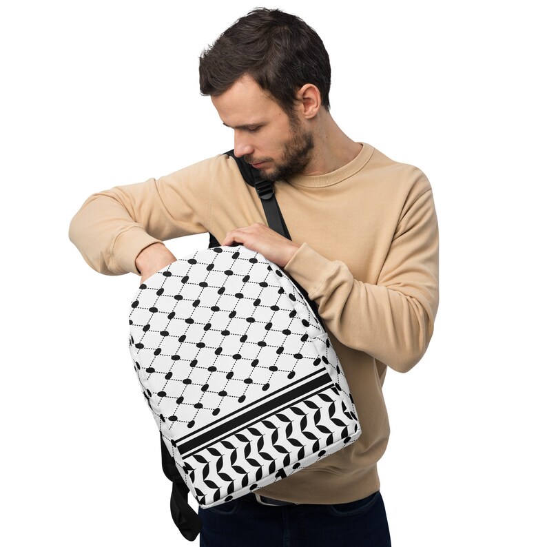 Palestinian Hatta Kufiya Pattern Customized Backpack Special - Etsy