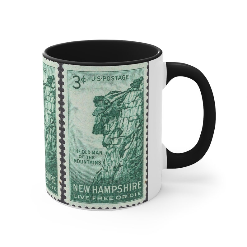 Old Man of the Mountain New Hampshire Gift, Coffee Tea Mug, 11oz, White ...