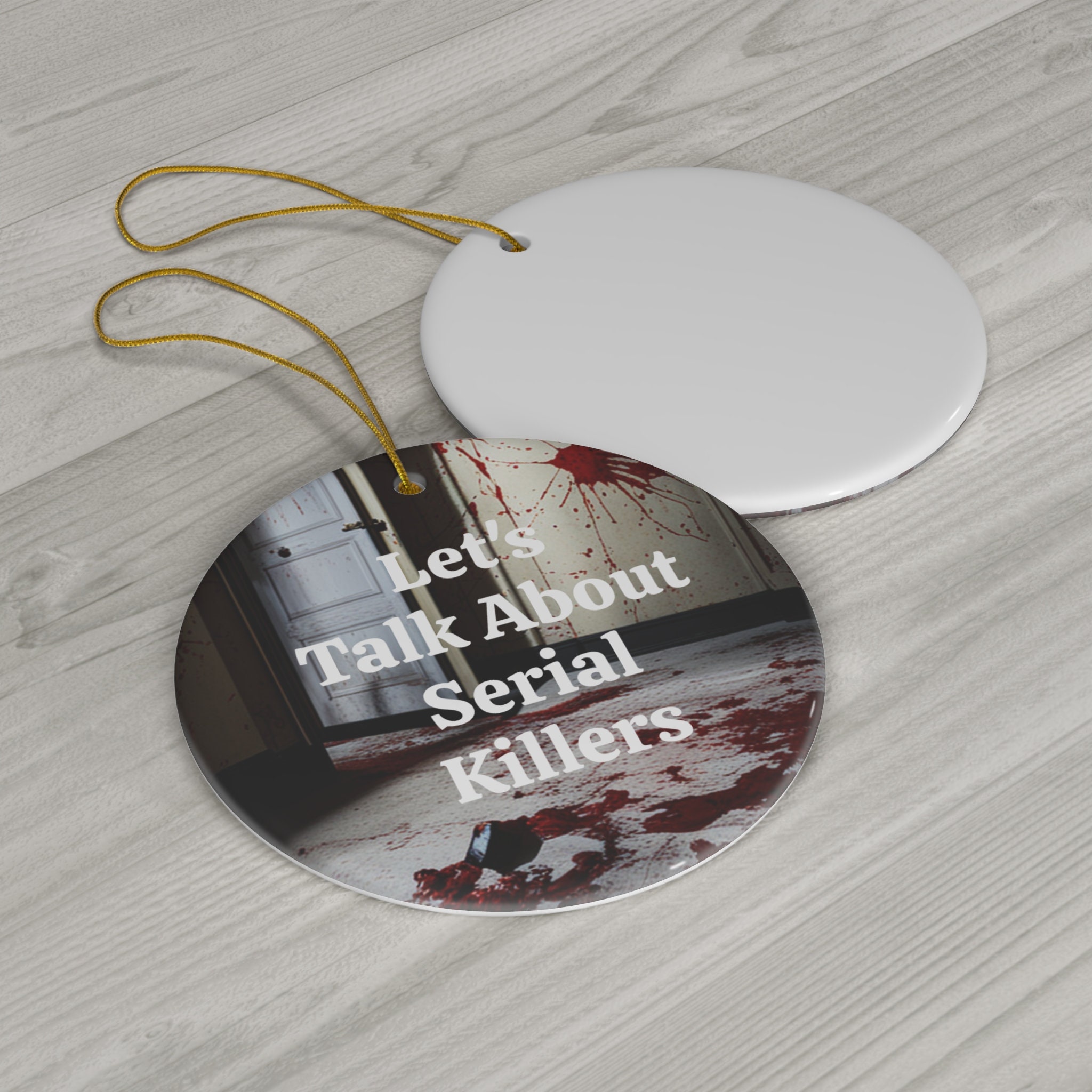True Crime Serial Killer Ornament Serial Killer Ceramic Christmas ...