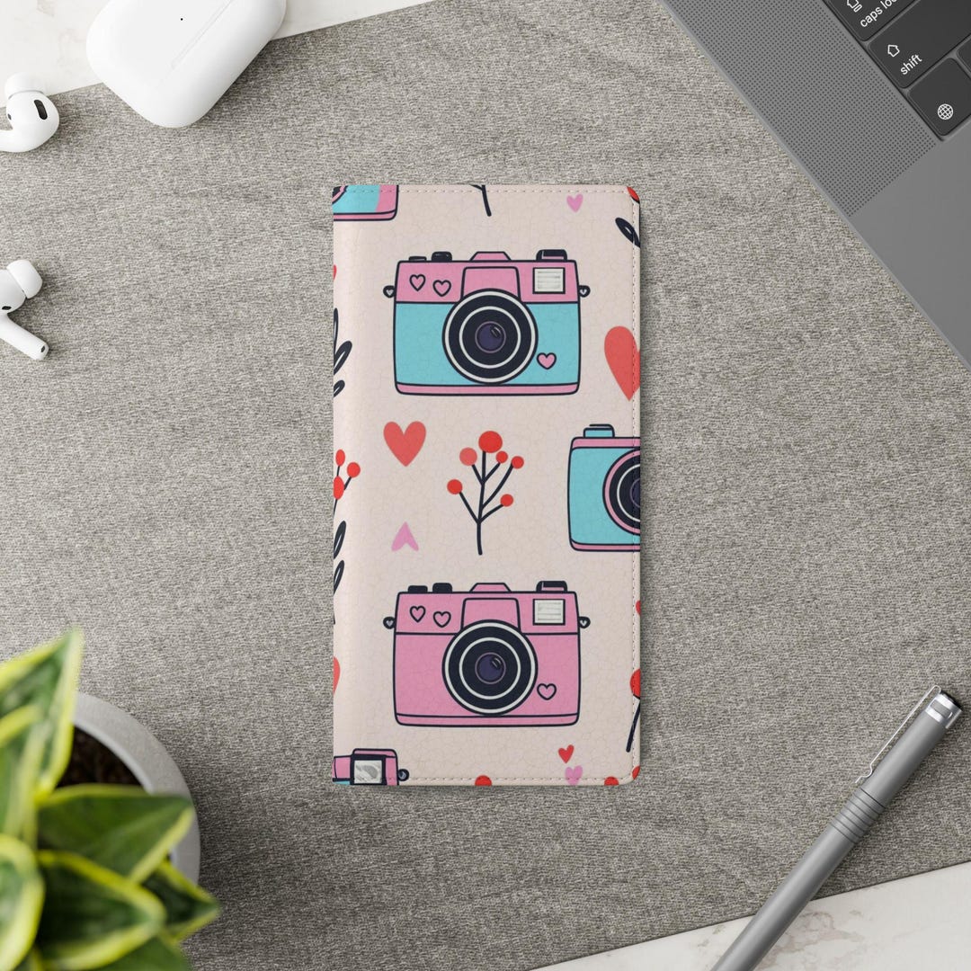 Cute Photography Folio Case, Photography Lover Flip Case, Vintage ...
