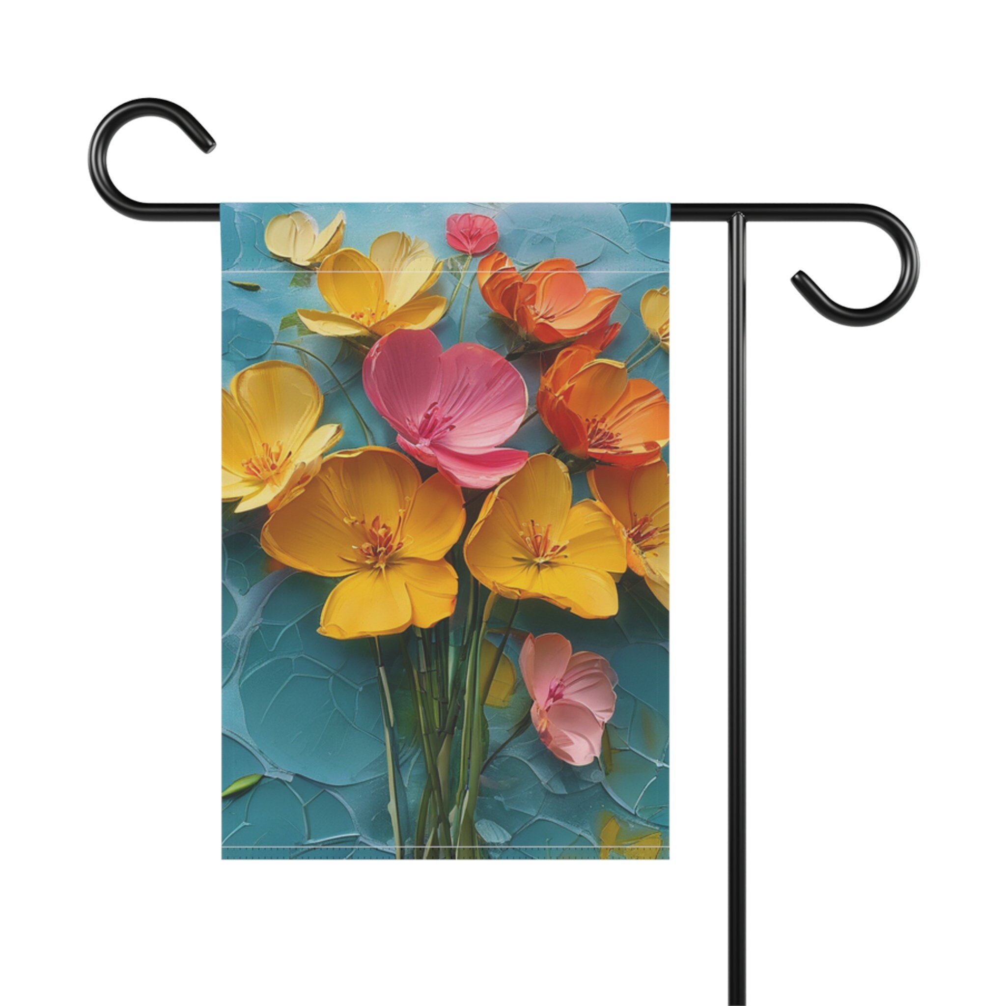 Spring Tulips Flag 12x18, Tulips Flag, Stained Glass Spring Floral Flag ...